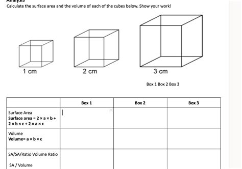 SOLVED Calculate The Surface Area And The Volume Of Each Of The Cubes Below Show Your Work
