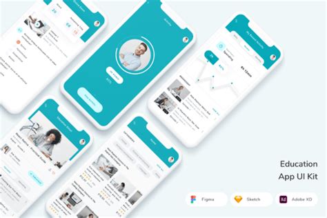 Education App UI Kit Graphic By Betush Creative Fabrica