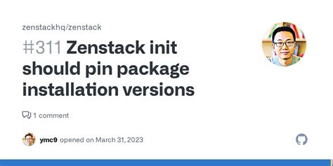 Zenstack Init Should Pin Package Installation Versions Issue Zenstackhq Zenstack GitHub