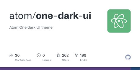 GitHub Atom One Dark Ui Atom One Dark UI Theme