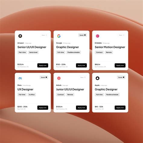 Job Cards Ui Components Learn Web Design App Design Trends Ui Design