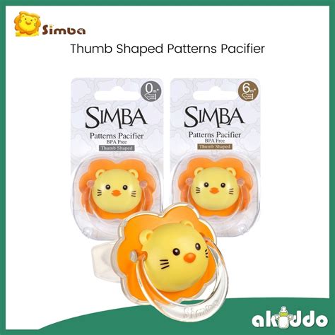 Simba Patterns Pacifier Thumb Shaped Shopee Malaysia