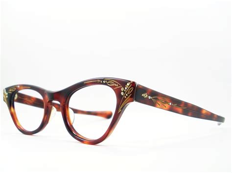 Vintage Eyeglasses Frames Eyewear Sunglasses 50s Vintage Cat Eye