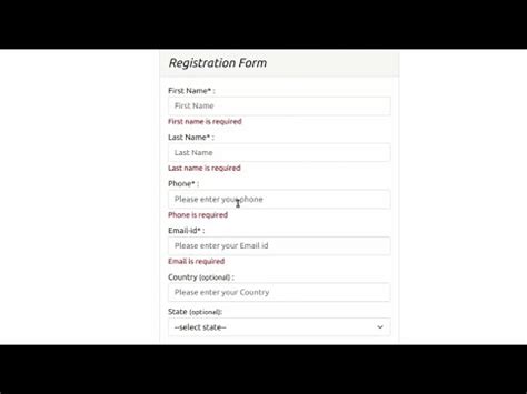 PHP Simple Form Validation YouTube