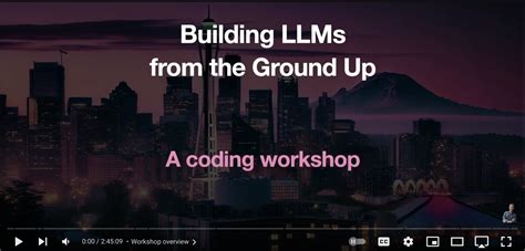 Github Rasbtllm Workshop 2024 A 4 Hour Coding Workshop To Understand How Llms Are