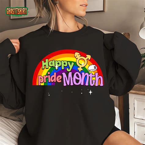 Rainbow Colorful Happy Pride Month T Shirt