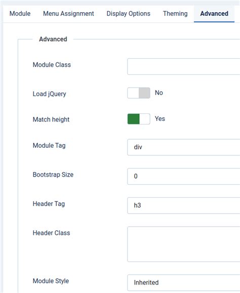 Shack Article Layouts Configuration Options Joomlashack