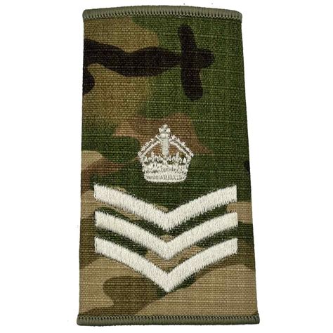 Multicam Rank Slides With Ivory Embroidery Pair John Bulls