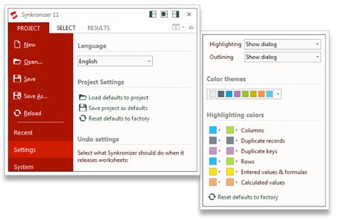 Filters And Options For Best Excel Compare Results Synkronizer Excel