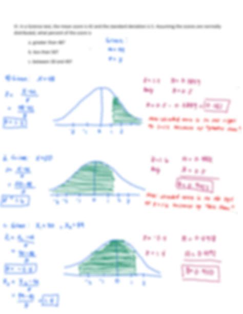 Solution Normal Distribution And Percentile Practice Quiz Answer Key