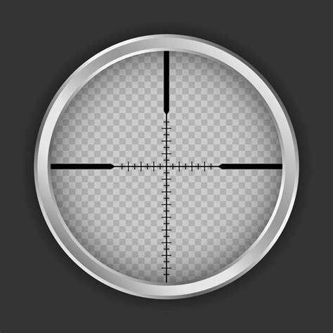 Premium Vector Crosshair Shot Icon Realistic Illustration Of