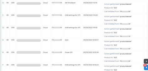 API Logs Virtualizor