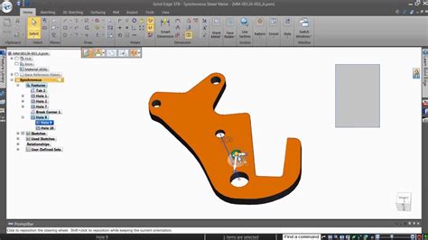 How To Align Holes Using Synchronous Technology In Solid Edge YouTube