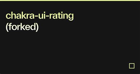 Chakra Ui Rating Forked Codesandbox