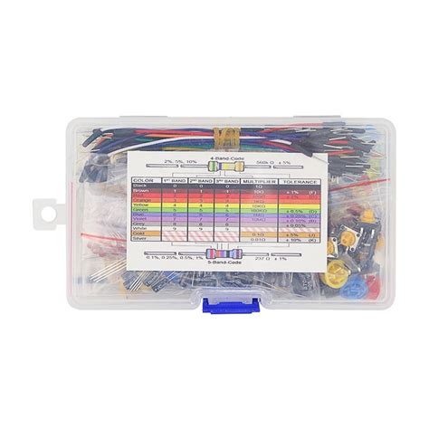 Mix Parts Arduino Development Kit Basic Resistor LED Capacitor Jumper Breadboard Starter Kit