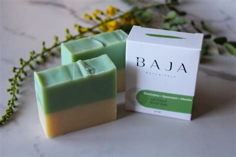 Eucalyptus Spearmint Matcha Soap Bar Cold Process Soap Handmade Soap