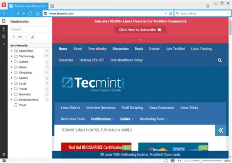 Vivaldi Released A Modern Classic Web Browser For Power Users