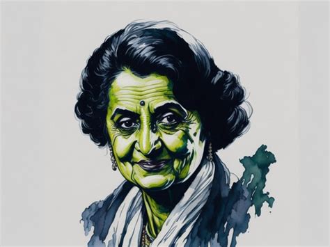 Premium Ai Image Indira Gandhi
