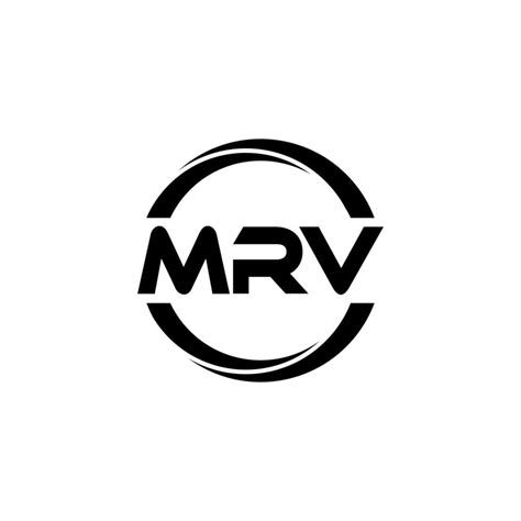 MRV letter logo design in illustration. Vector logo, calligraphy designs for logo, Poster ...
