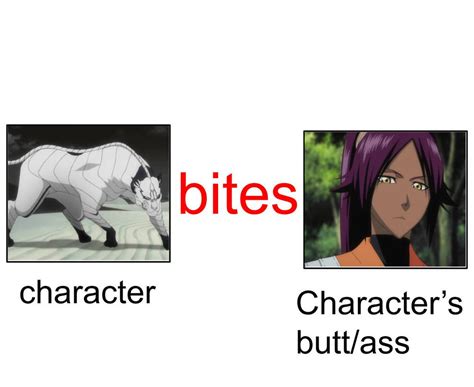 What If Grimmjow Bites Yoruichis Butt Ass By Darmorce On Deviantart