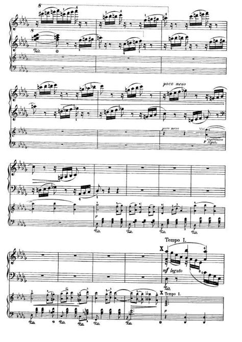 柴可夫斯基 第一钢琴协奏曲 双钢琴改编版 Movement 3 Allegro Con Fuoco 1钢琴谱 环球钢琴网
