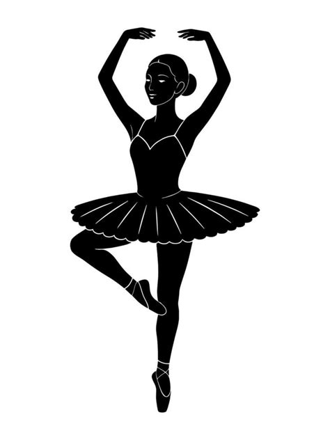 Elegant Ballerina Silhouette 60383000 Vector Art At Vecteezy
