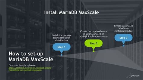 Mariadb Maxscale Ppt