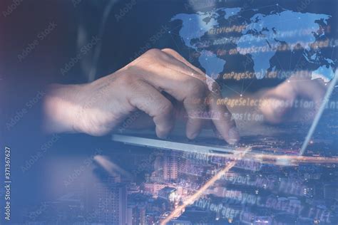 Digital Software Technology Development And IoT Internet Of Things Concept Stock Photo Adobe Stock