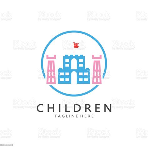유치원 로고 디자인 간단한 벡터 템플릿 아이콘 일러스트레이션 교육 놀이 그룹 어린이 학습 가정 현대적인 개념의 어린이 학교 0명에 대한 스톡 벡터 아트 및 기타 이미지