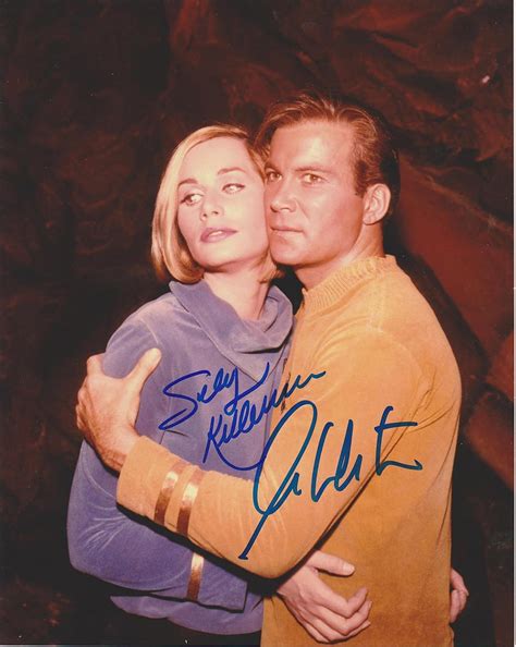 William Shatner And Sally Kellerman Star Trek Original Autographed 8x10