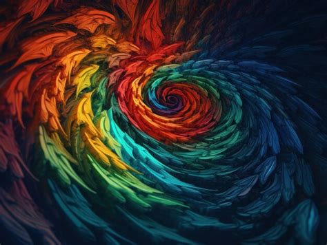 Premium Ai Image Colorful Swirling Radial Vortex Background Created With Generative Ai Technology