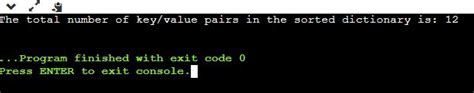 working on sorteddictionary in c