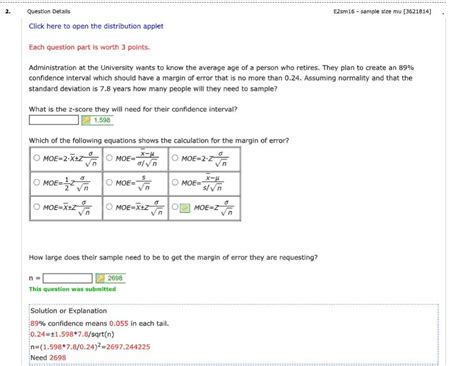 Solved Click Here To Open The Distribution Applet Each