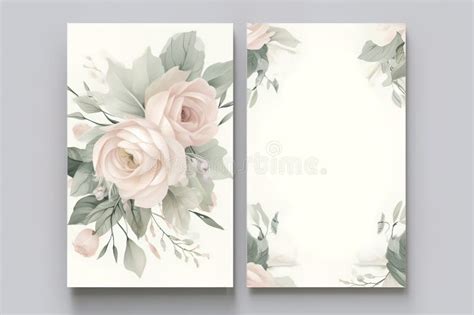 Wedding Floral Style Double Invite Invitation Save The Date Card