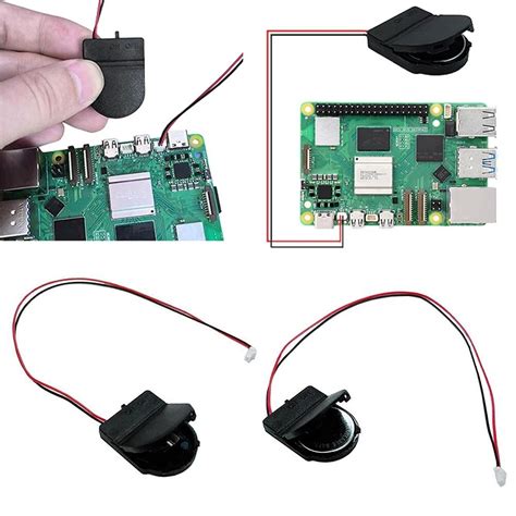 For Raspberry Pi 5 Rtc Battery Box Real Time Clock Holder With Battery Without Battery Rtc Clock
