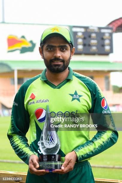 Babar Azam Trophy Photos And Premium High Res Pictures Getty Images