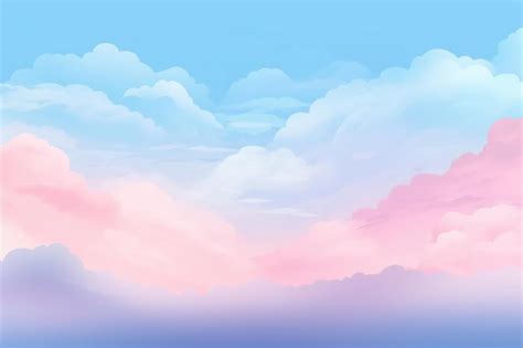 Premium Photo Soft Cloudy Gradient Pastel Sky