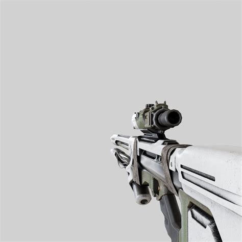 3D Model SciFi Sniper Rifle VR AR Low Poly CGTrader