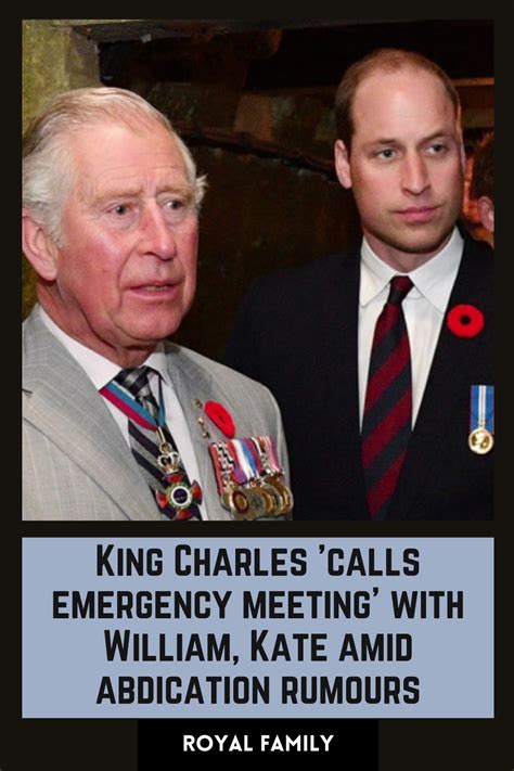 Why did King Charles call an emergency meeting with William and Kate amid abdication rumors? in ...