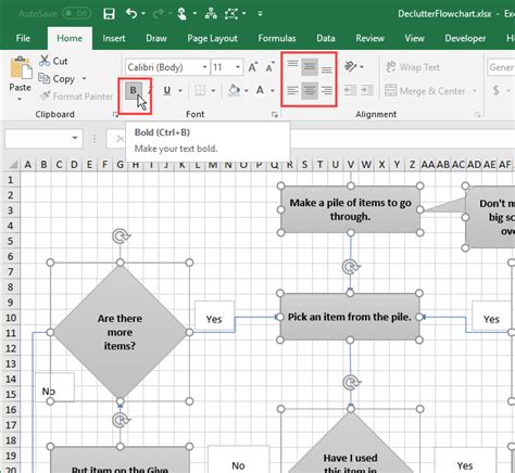 Cara Membuat Flowchart Di Excel Imagesee Riset