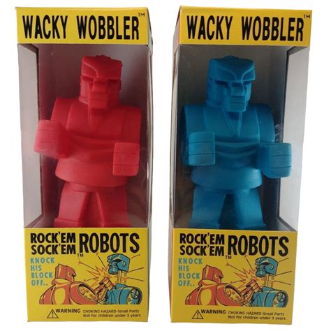 Rockem Sockem Robots Blue And Red Wacky Wobbler Head Funko Dreamlife90