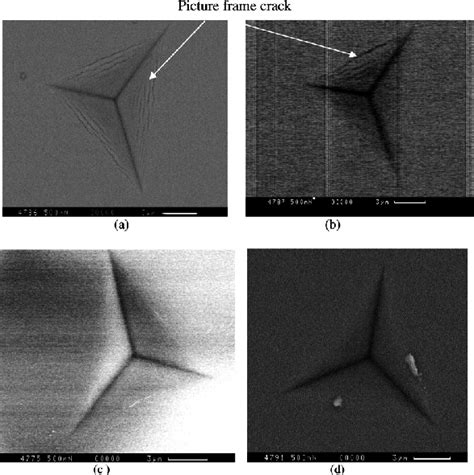 Sem Micrographs Showing The Picture Frame Cracks For Multilayer Coated