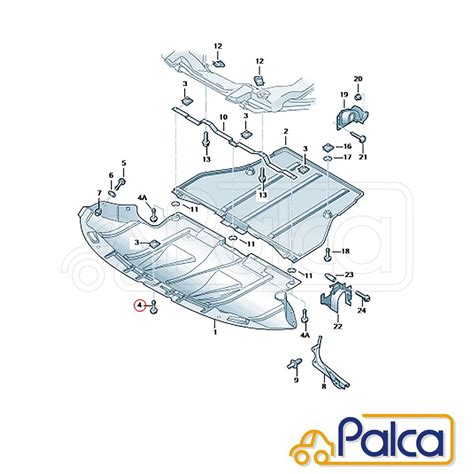 Yahoo オークション アウディ エンジンアンダーカバー ボルト ビス 1