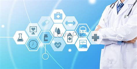 醫院醫療科技藍色背景圖片素材 圖片尺寸4500 × 2000px 高清圖片500548069