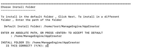 Installation Manageengine Appcreator Help