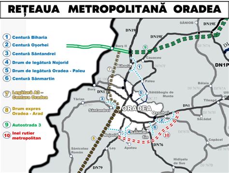 Variante de traseu în analiză pentru inelul rutier metropolitan