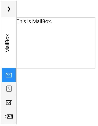 Sizing Collapsed Content In Uwp Navigation Pane Control Syncfusion