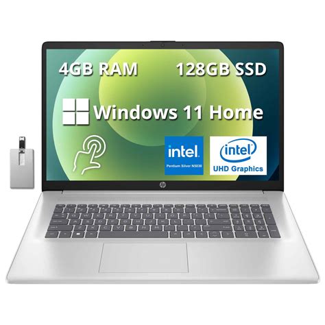 Hp 173 Hd Laptop Pentium Silver N5030 4gb Ram 128gb Ssd Win 11 Silver 32gb Usb