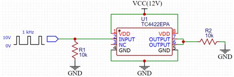 Mosfet Tc4422 Output Doesnt Go Low Electrical Engineering Stack