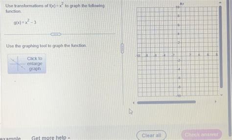 Solved Use Transformations Of F X X To Graph The Following Chegg